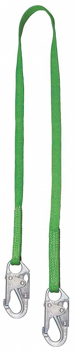 Honeywell Miller Positioning Lanyard,Green,Fixed 213TWLS-Z7/2FTGN ...