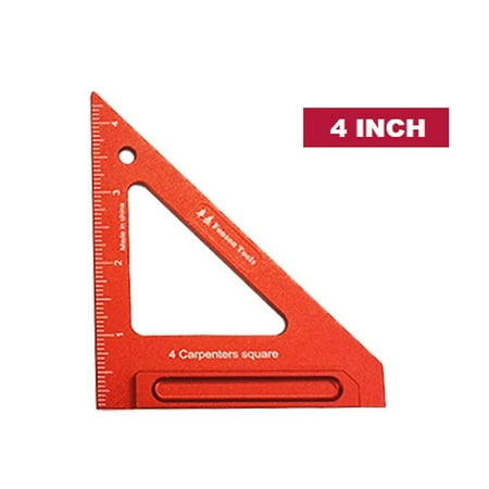 Carpenters Aluminum Alloy Square Ruler 45 And 90 Degrees Triangle Level ...