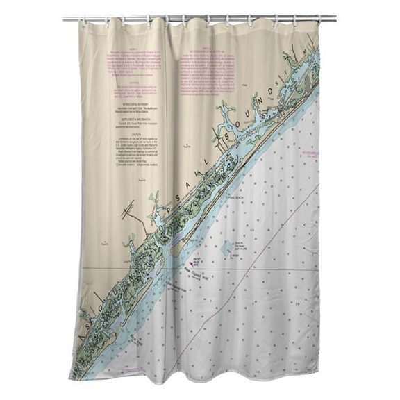 70 x 72 in. New River Inlet to Cape Fear - Topsail, NC Nautical Map ...