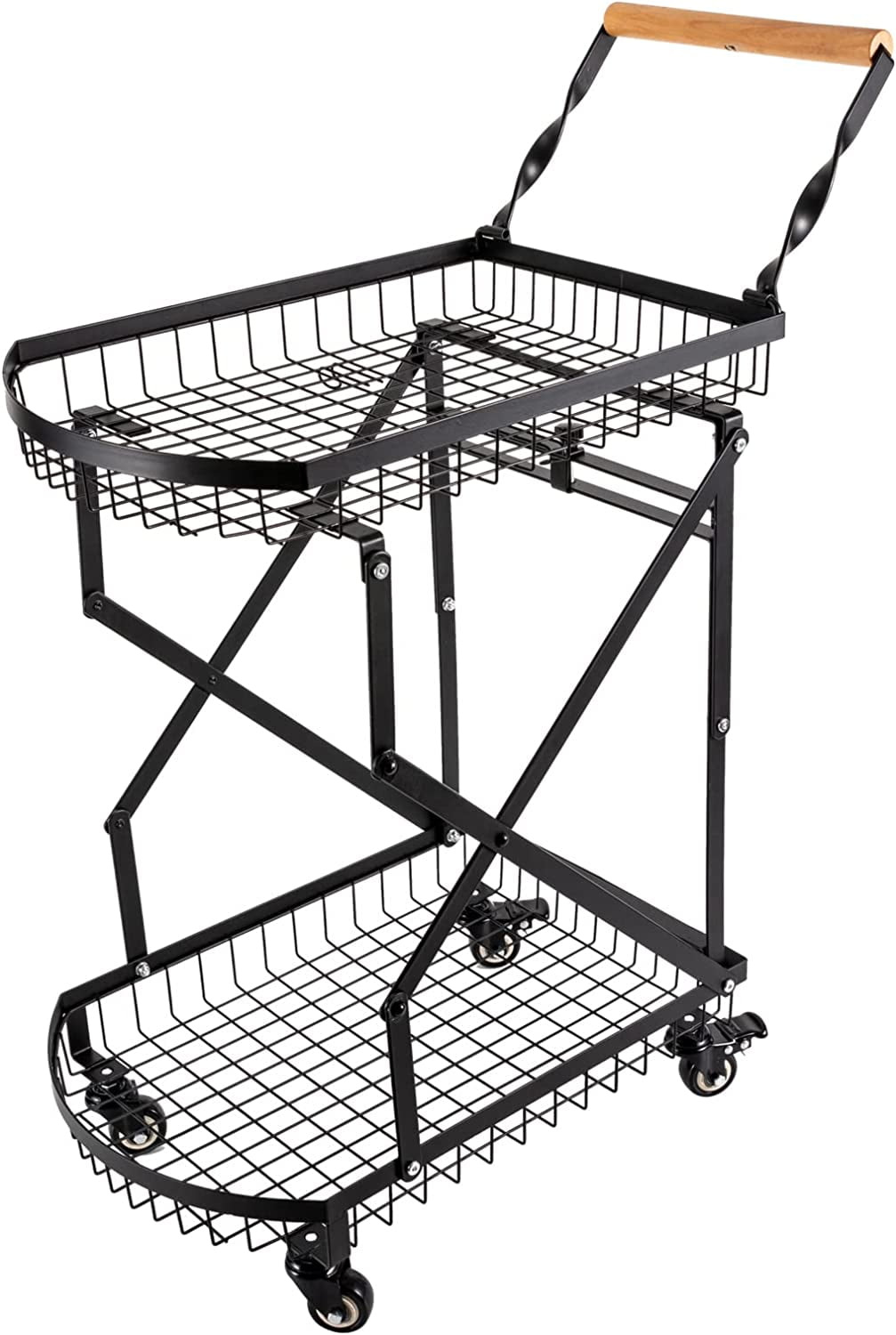 Miumaeov Folding Cart Compact Collapsible Hand Truck Utility Cart with ...