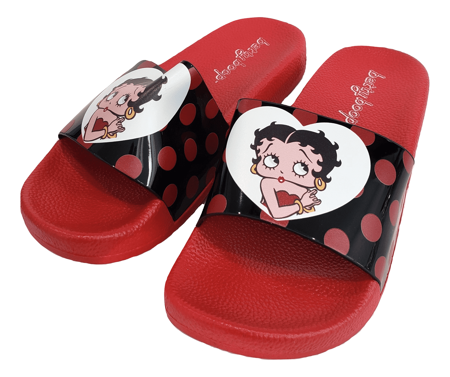 Betty Boop Adult Women Flip Flop Sandal Thong Slide Wedge (Size 11 Red ...