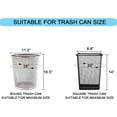 3 Gallon Clear Small Bathroom Trash Bags, Wastebasket Liners for Office ...