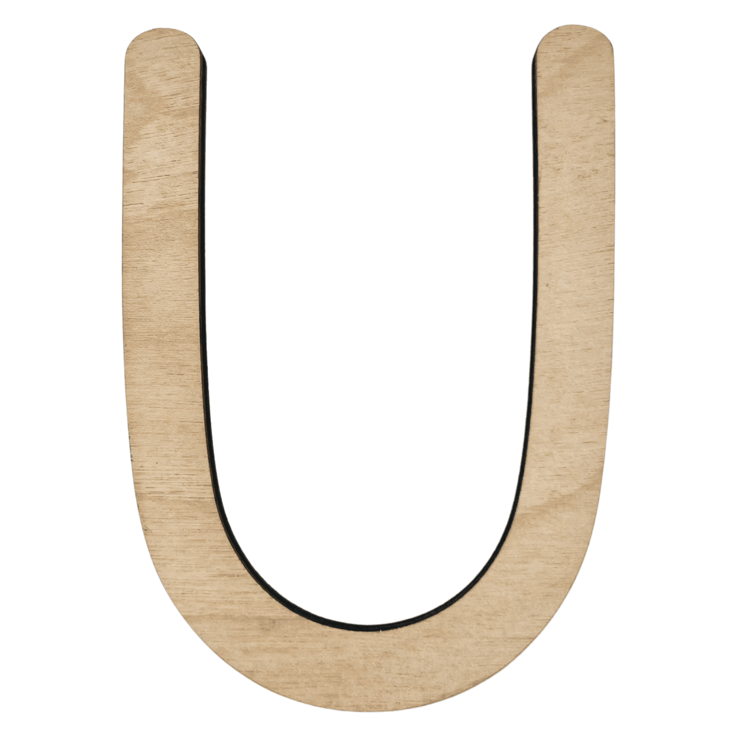 2" Tall BIRCH Wood Letter U | 1/4" Thick | Unfinished Craft Letters ...