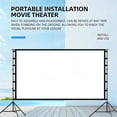 Portable 16:9 Projection Screen With Double Stands Sunlight Resistance ...