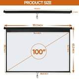 ZENY Projector Screen 100 inch 16:10 HD 4K Projections Home Theater ...