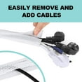 AGPTEK Cord Covers Cable Sleeves Cord Organizer, Multisize White/Black ...