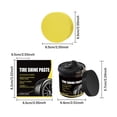 Car Tire Gloss Paste, Tire Polishing Shining Cream for Cleaning ...