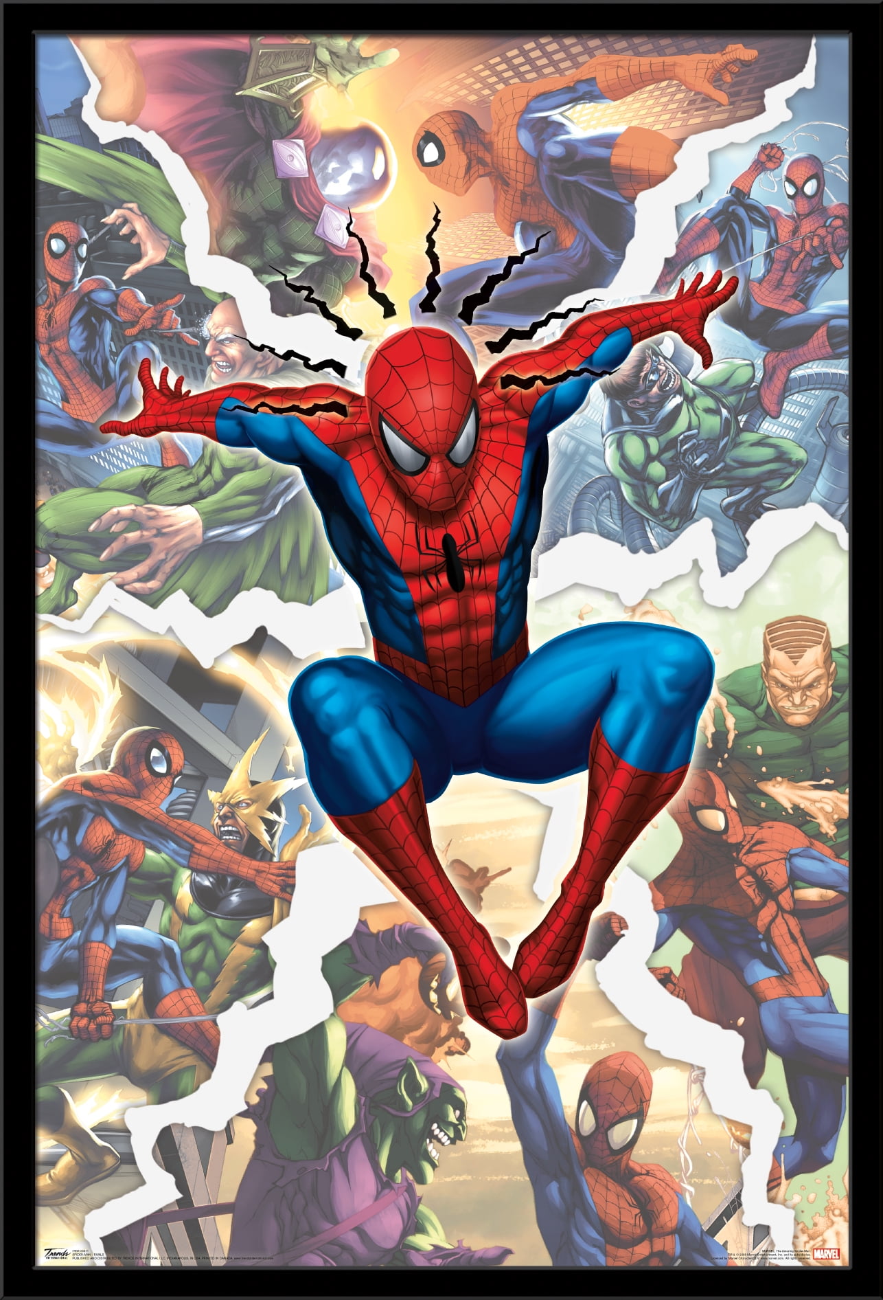 Marvel Comics - Spider-Man - Rivals Wall Poster, 22.375" x 34", Framed ...