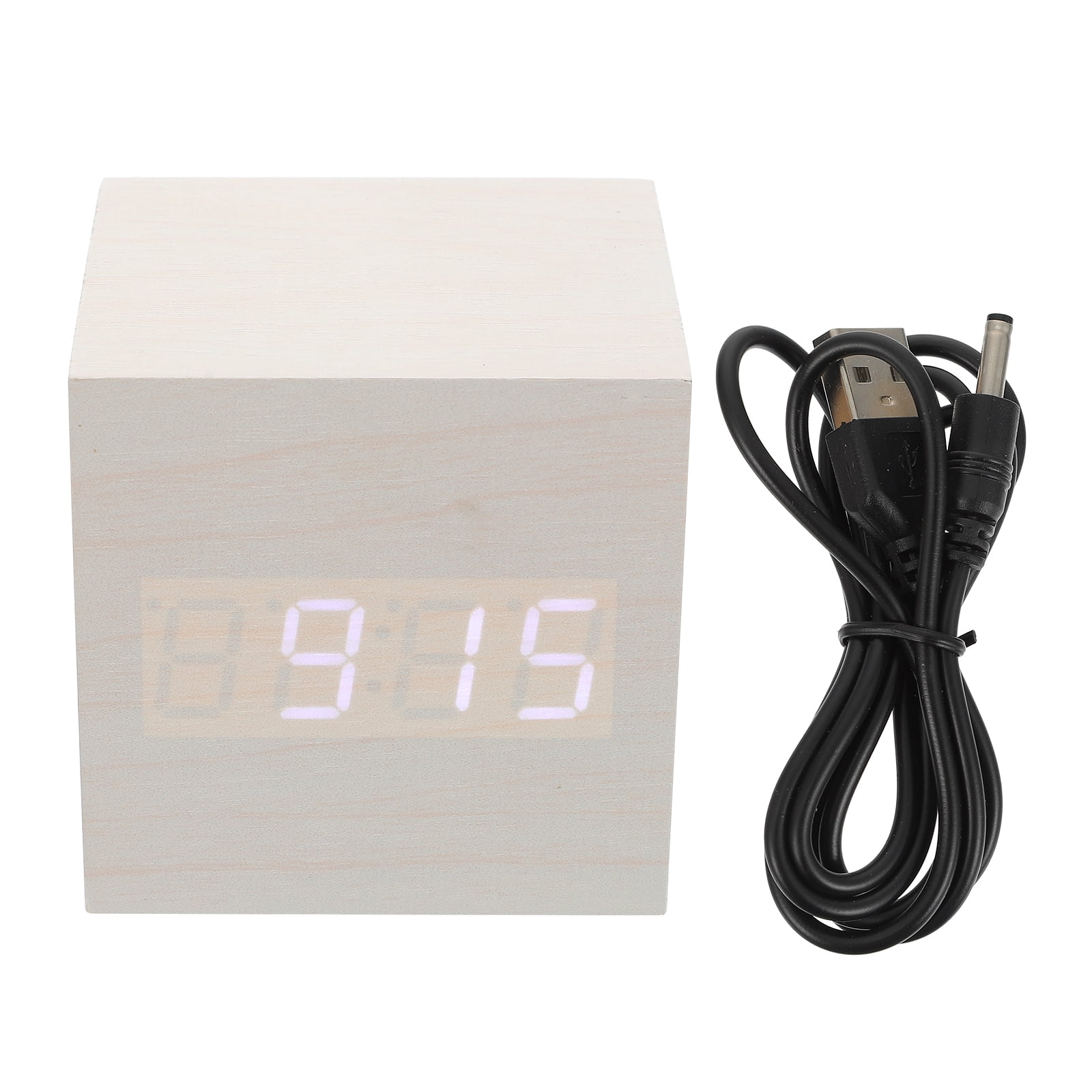 Click here for Alvinma 1pc Square Alarm Clock Wooden Alarm Clock... prices