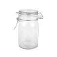 Ashland® 12 Pack: Clear Round Glass Jar with Latch, 2.63" Diameter, 4. ...