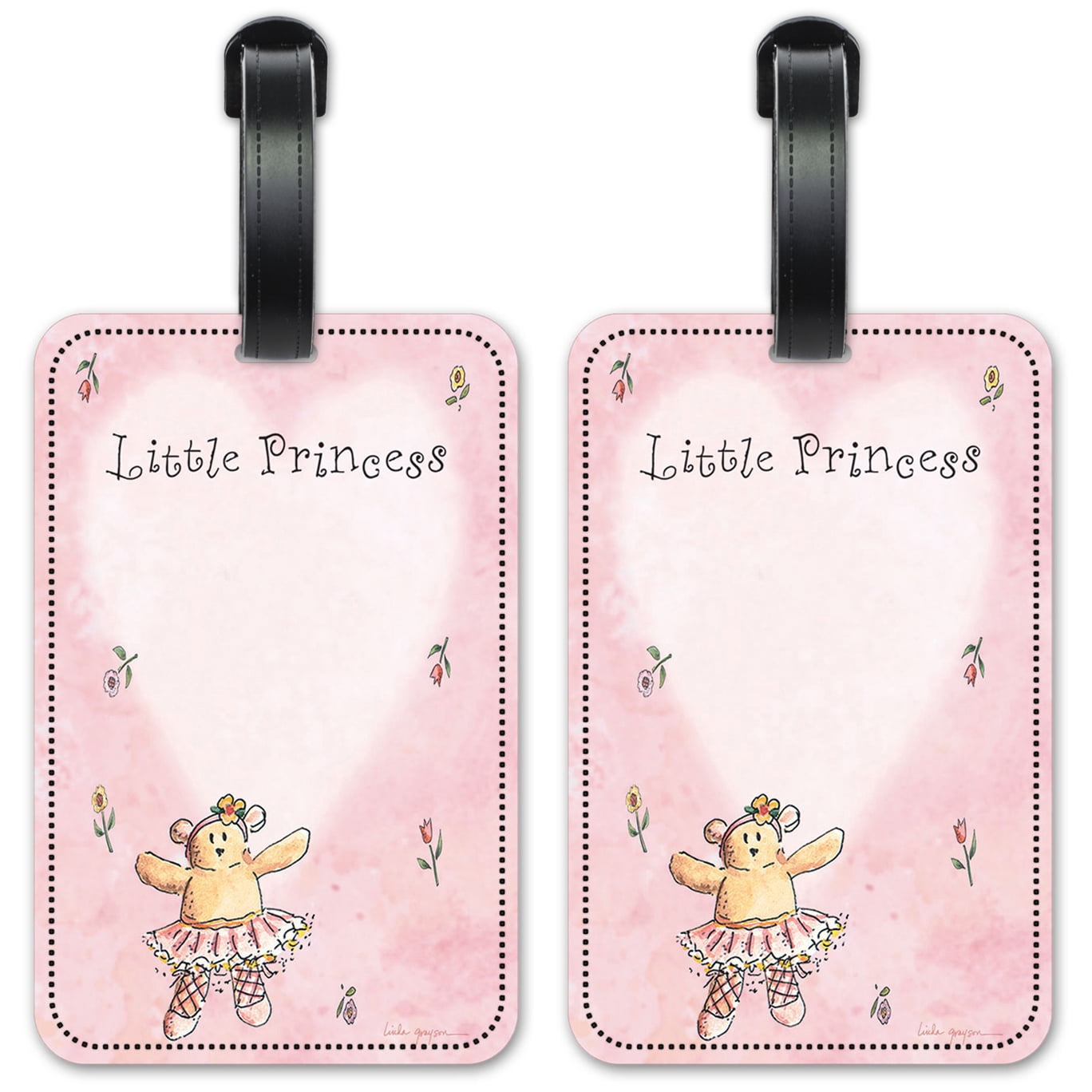 Little Princess - Luggage ID Tags / Suitcase Identification Cards - Set ...