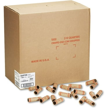 Coin-Tainer Preformed Tubular Coin Wrappers, Pennies, $.50, 1000 ...