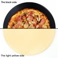 Menesia 12 Inch Black Round Pizza Stone, Non-stick Baking Stone for ...