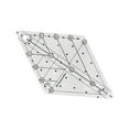 60 Degree Diamond Quilting Template Patchwork Ruler Durable for DIY ...