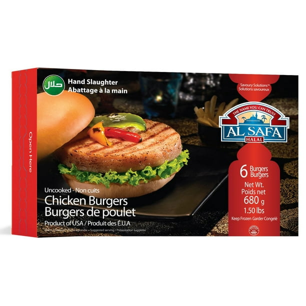 Al Safa Halal Uncooked Chicken Burgers - Walmart.ca