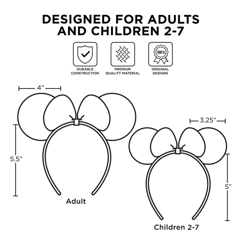 Minnie Mouse Ears Coloring Pages Disney Ears Headband Holiday Mickey