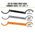 Conduit Lockout Wrench Set, Tighten and Loosen Locknuts in Tight Spaces ...