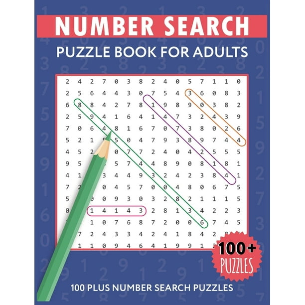 Number Search Puzzles For Adults : Number Find Puzzle Books For Adults ...