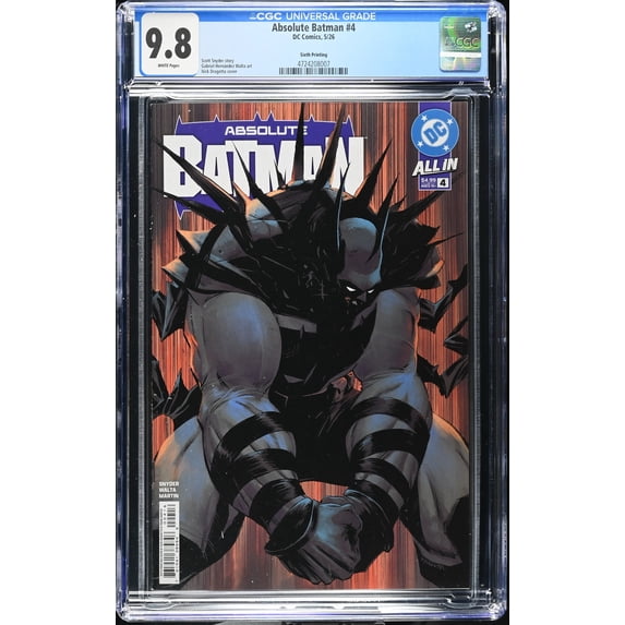 Absolute Batman #4 - CGC 9.8 Comic Book - Walmart.com