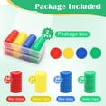 200Pcs Plastic Learning Counters with Storage Box, 4 Colors Bingo Chips ...