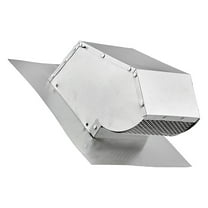 Lambro 106R 3.25-In. x 10-In. Aluminum Wall Cap - Walmart.com