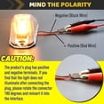 LED Cab Roof Lights Amber Top Clearance Marker Lights Fit For 2014-2023 ...