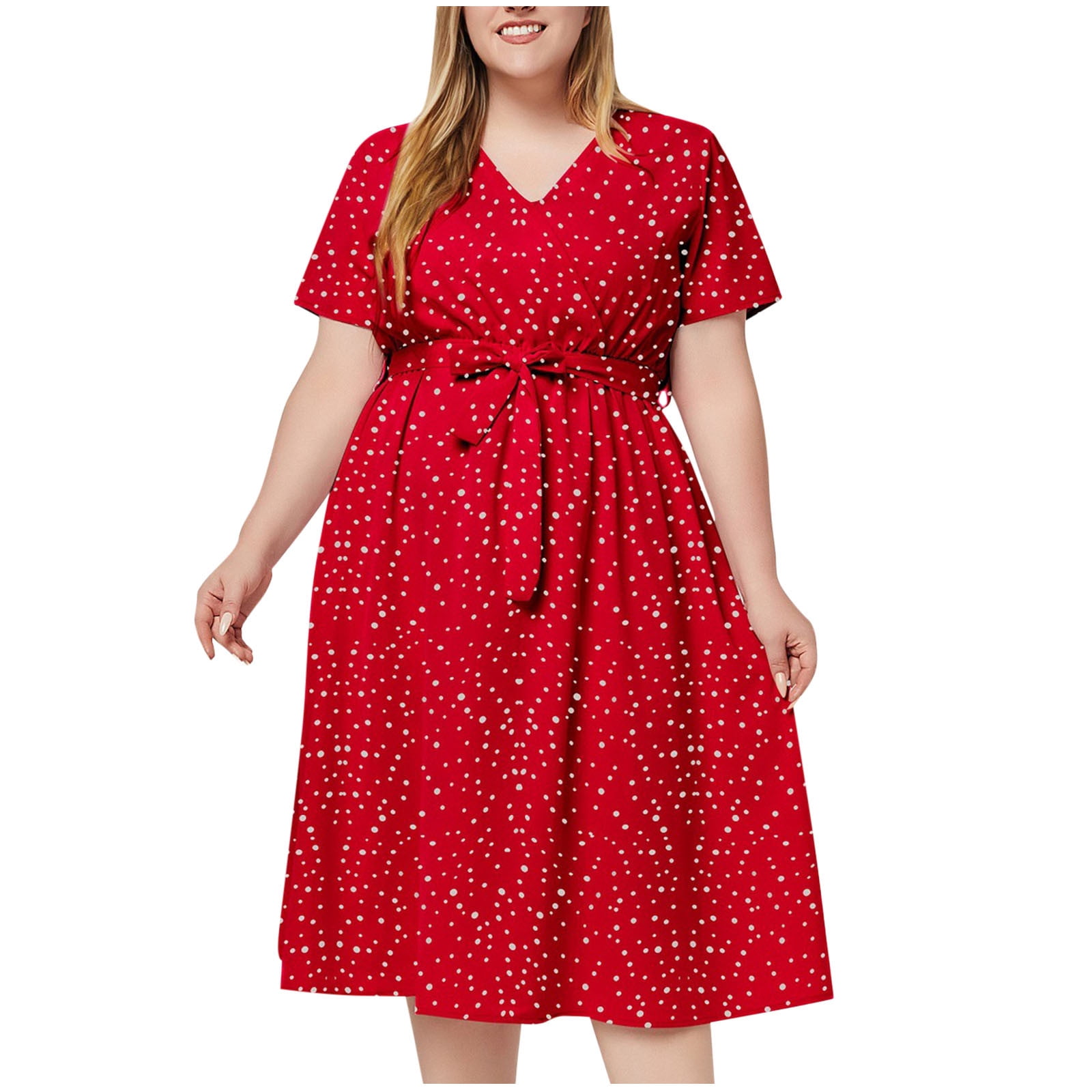 Click here for Staron Womens Summer Dresses Plus Size Short Sleev... prices