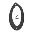 Hy-Ko 4 Inch House Address Number 0, Black Textured Plastic, Includes ...