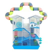 Large 5-Level Twin Tower Hamster & Dwarf Pet Habitat with Play Tubes ...