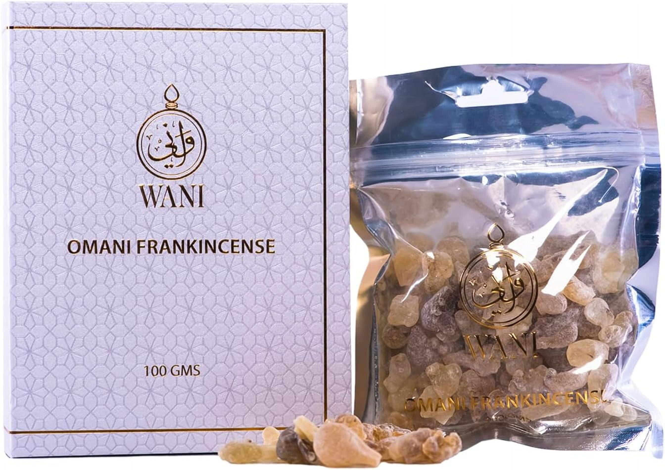 WANI White Frankincense Resins Luban 100 Grams, from Oman Olibanum Gum ...