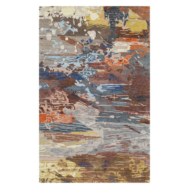 Momeni Abstract Modern Millenia Brushstrokes Area Rugs, 66" x 42 ...