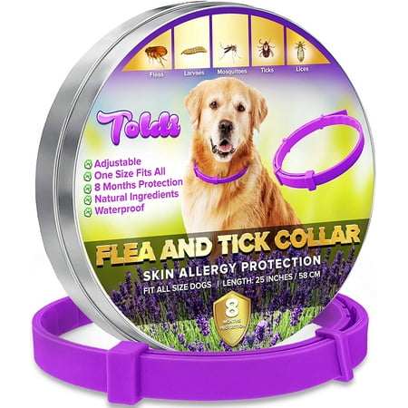 JOYWEI flea treatment for dogs, flea collars for dogs, adjustable flea ...
