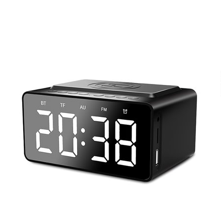 ViiTech Alarm Clock Radio With Bluetooth Speaker Alarm Clocks Bedside ...
