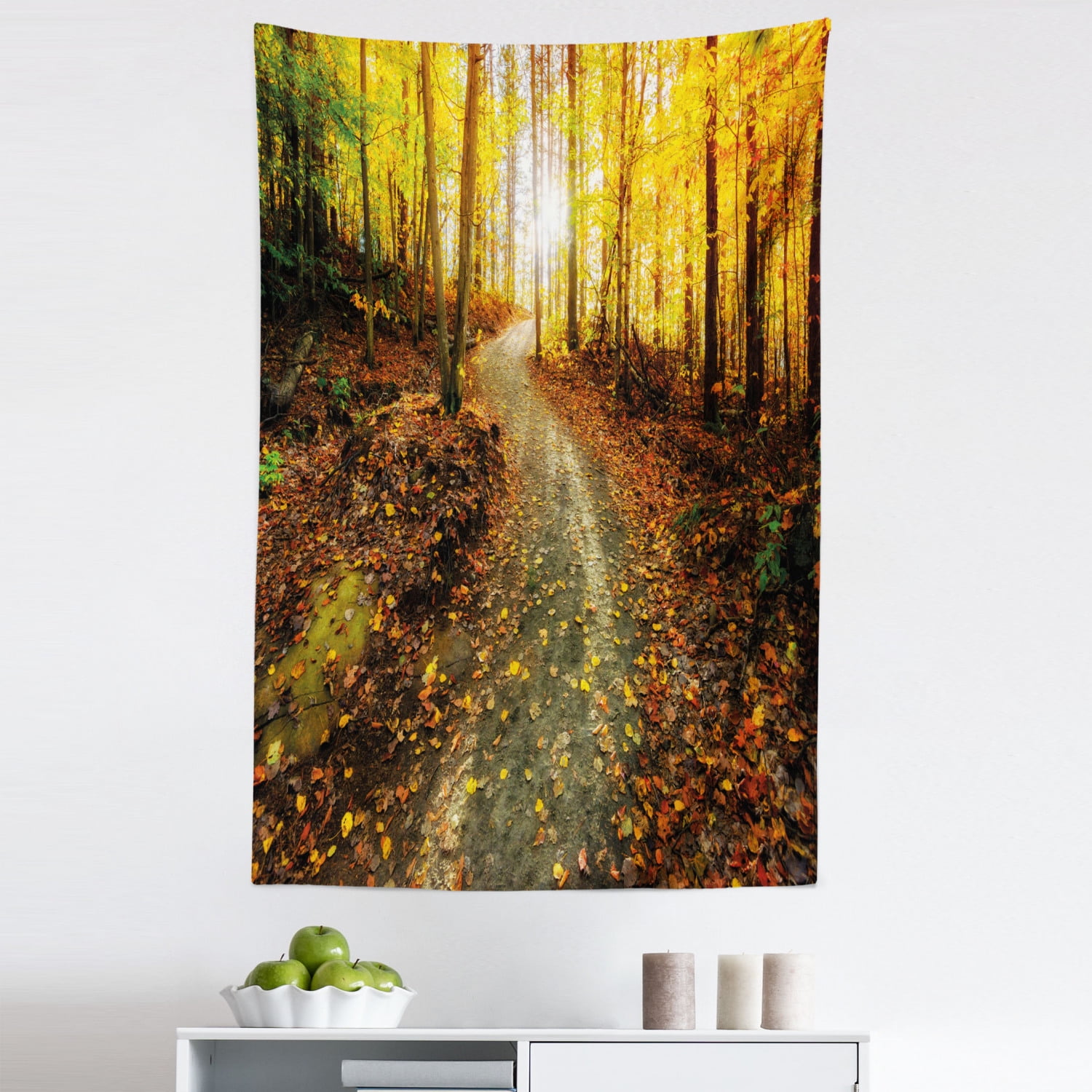 Fall Tapestry, Inspirational Early Morning View in the Woods with ...