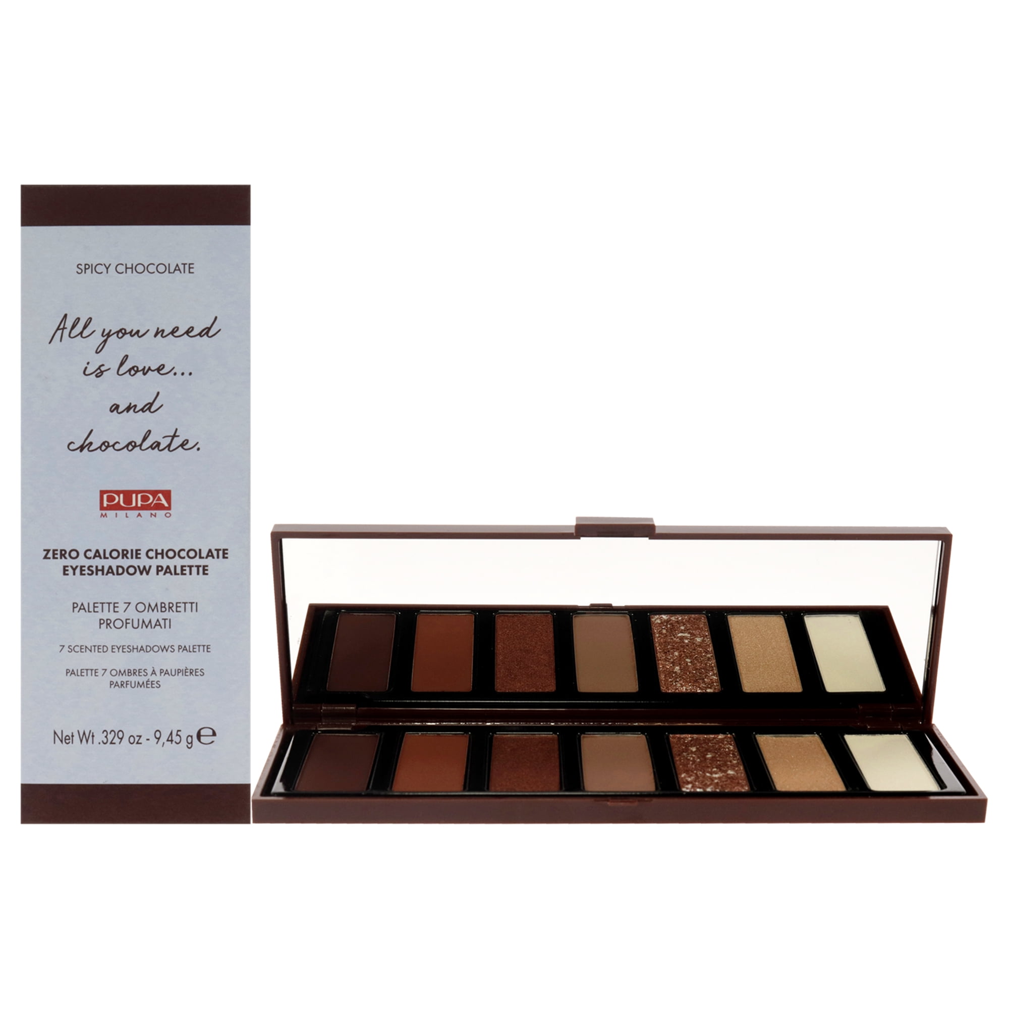 Pupa Milano Sombra Paleta de sombras de ojos 001 Chocolate picante 0.33 ...