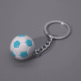 Mini Soccer Ball PVC Keychain with Polished Finish, Solid Football Key ...