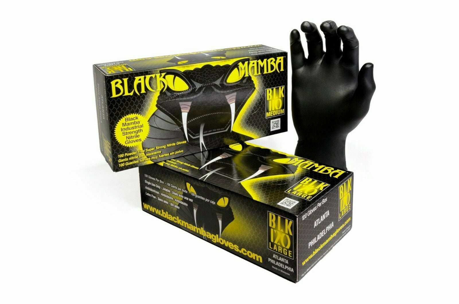 Black Mamba Super Strong Nitrile 130 Glove BOX Work Glove Heavy duty ...