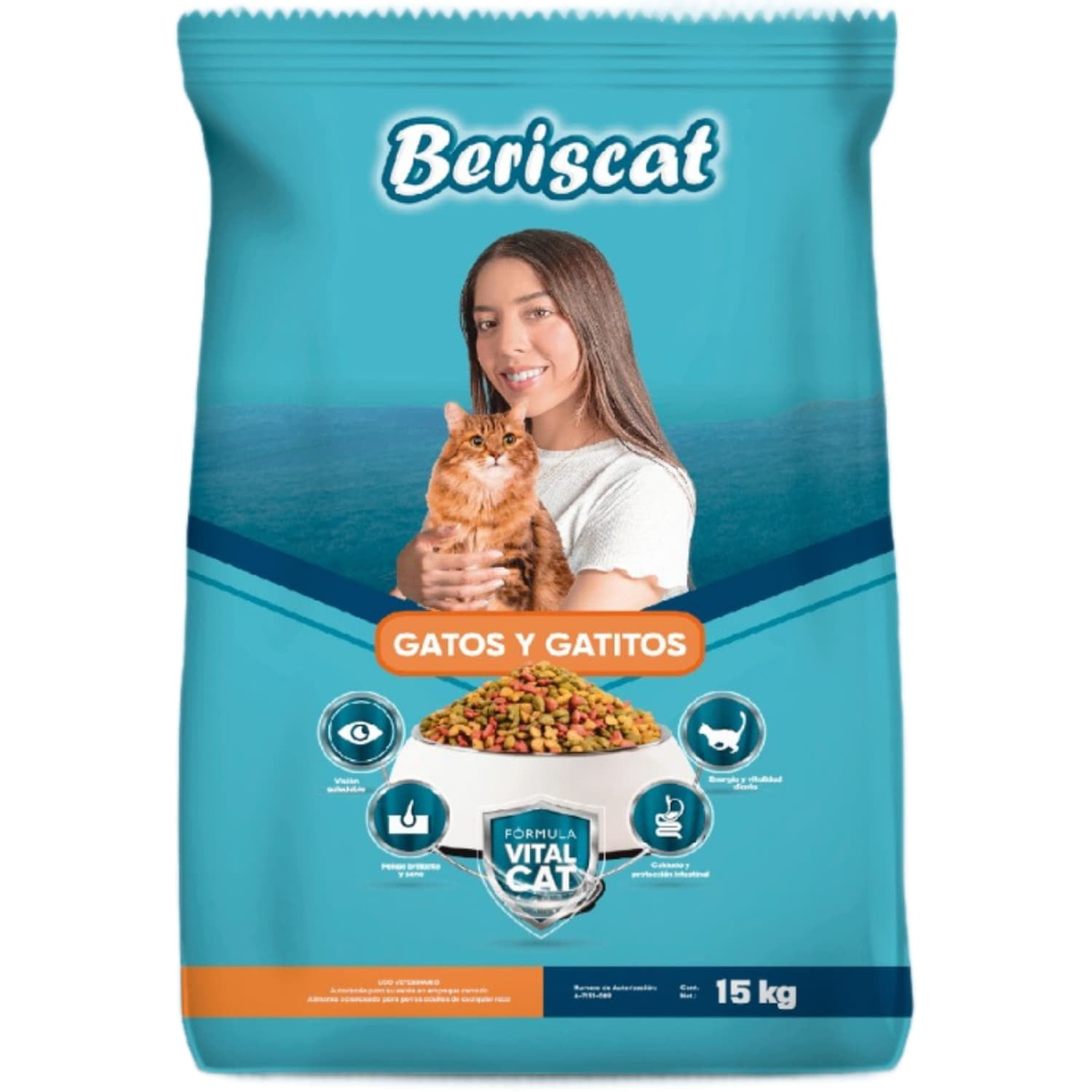 Alimento Para Gato Beriscat Gatos y Gatitos Bulto de 15 Kg | Bodega ...