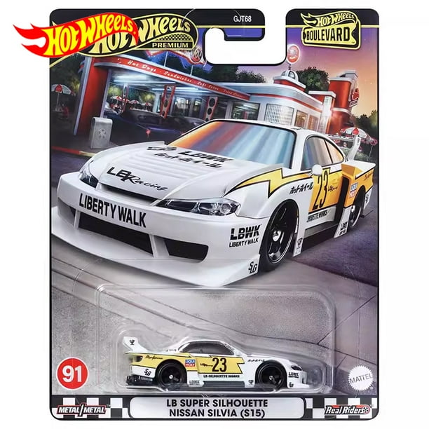 Original Hot Wheels Premium Car LB Super Silhouette Nissan Silvia S15 Boulevard Toy for Boy 1 64 Diecast Vehicle Birthday Gift Walmart