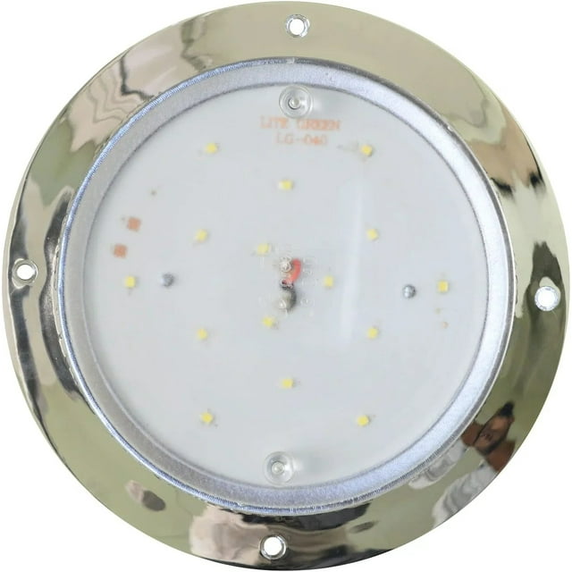 APSMOTIV 24v LED Round Shape Single Roof Ceiling Light with Chrome Body ...