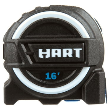 HART 25-Foot Soft Grip Compact Tape Measure, Oversized Hook - Walmart.com