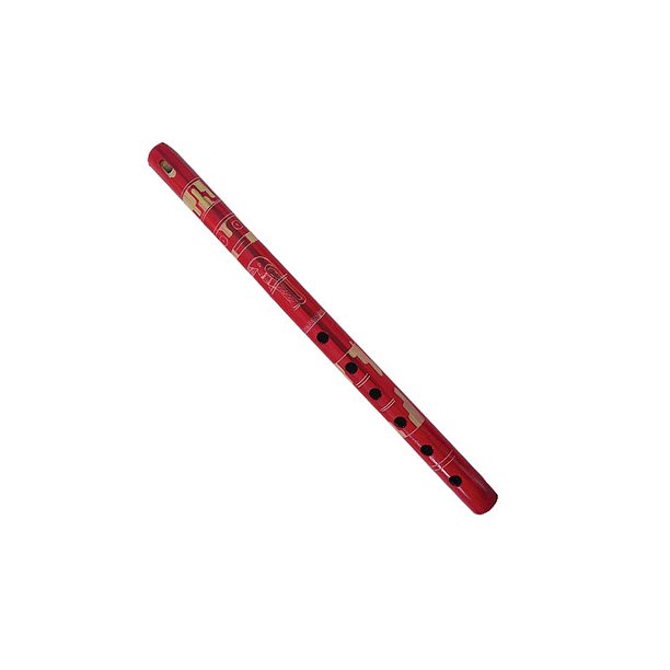 Colored Bamboo Wooden Native Tribal Nature Pattern Flute Woodwind ...