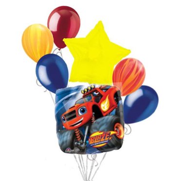 Blaze and the Monster Machines Balloon Bouquet by Rainbow - Walmart.com