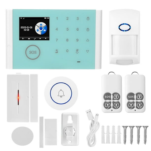 Alarma antirrobo inalámbrica de 2,4 pulgadas, detector WiFiGSmGPRS ...