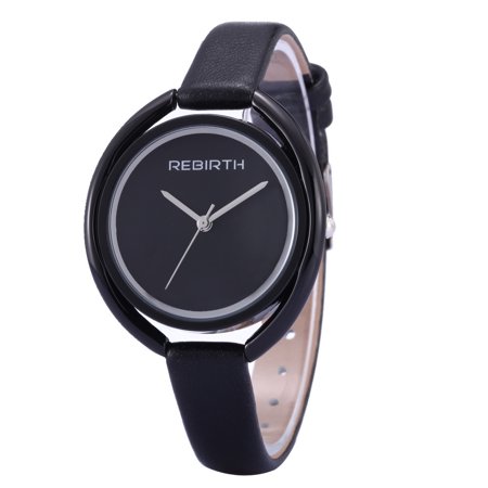 REBIRTH Women's Watch Fashion Ladies Watches Leather Band Watch D ...