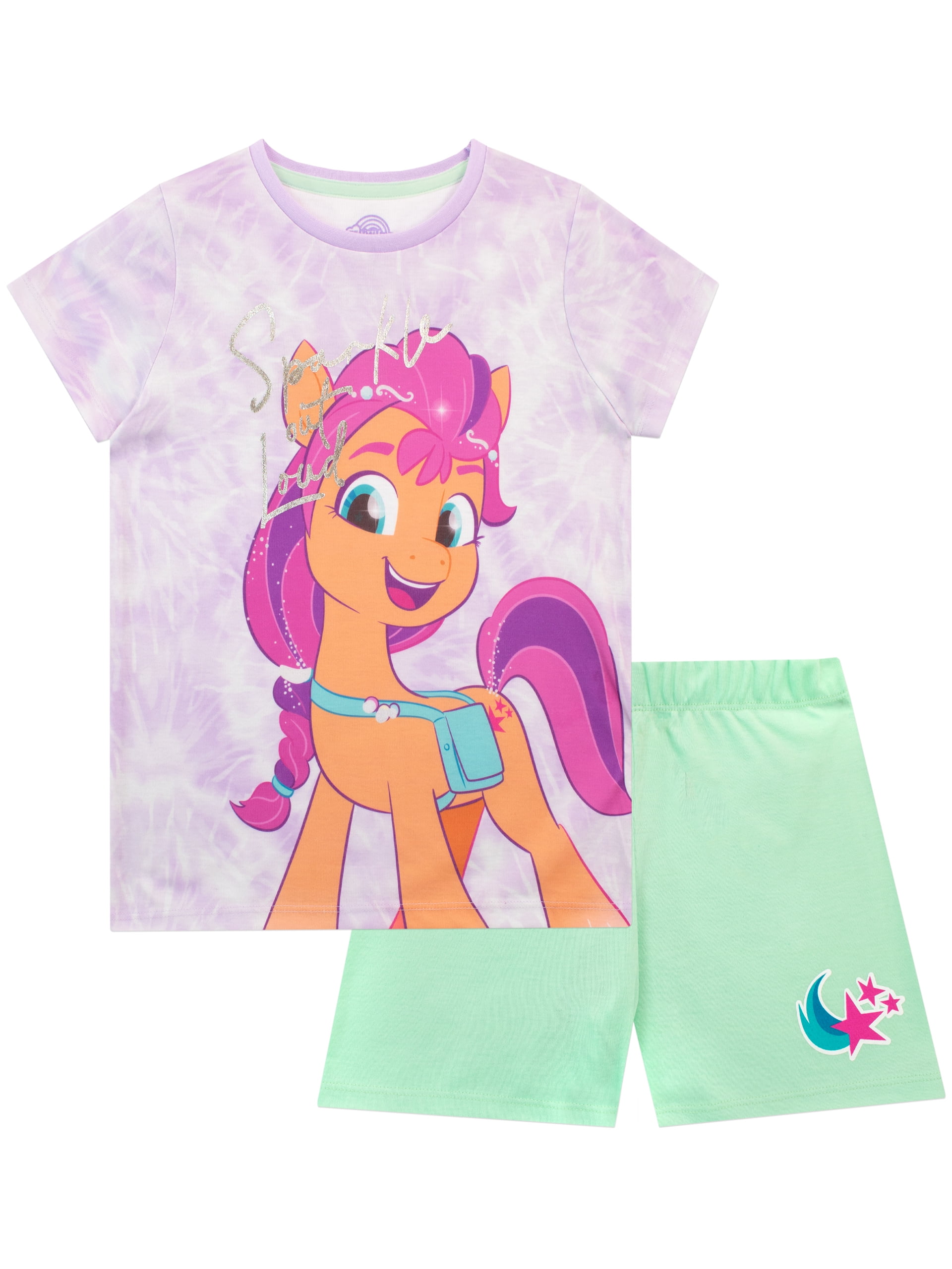 My Little Pony Girls Short Pajamas Purple Sizes 4-12 - Walmart.com
