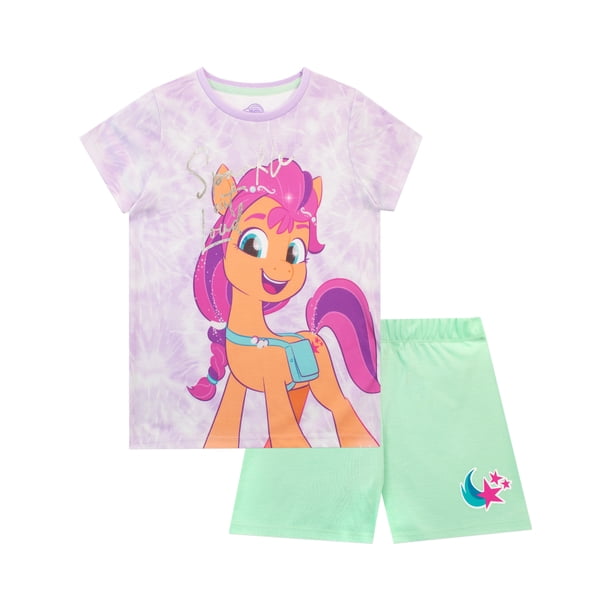 My Little Pony Girls Short Pajamas Purple Sizes 4-12 - Walmart.com