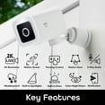 Geeni Waterproof 2K Quad HD Surveillance Camera with 2-Way Audio, White ...