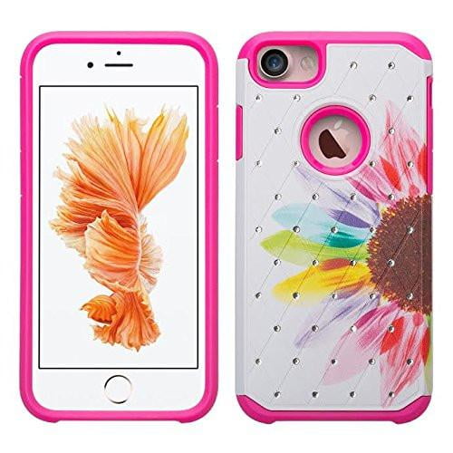 Apple iPhone 7 Case, Slim Hybrid Dual Layer Shock Resistant Crystal ...