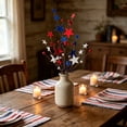 1PC Patriotic Star Floral Picks, Artificial Holiday Stems for Vase ...